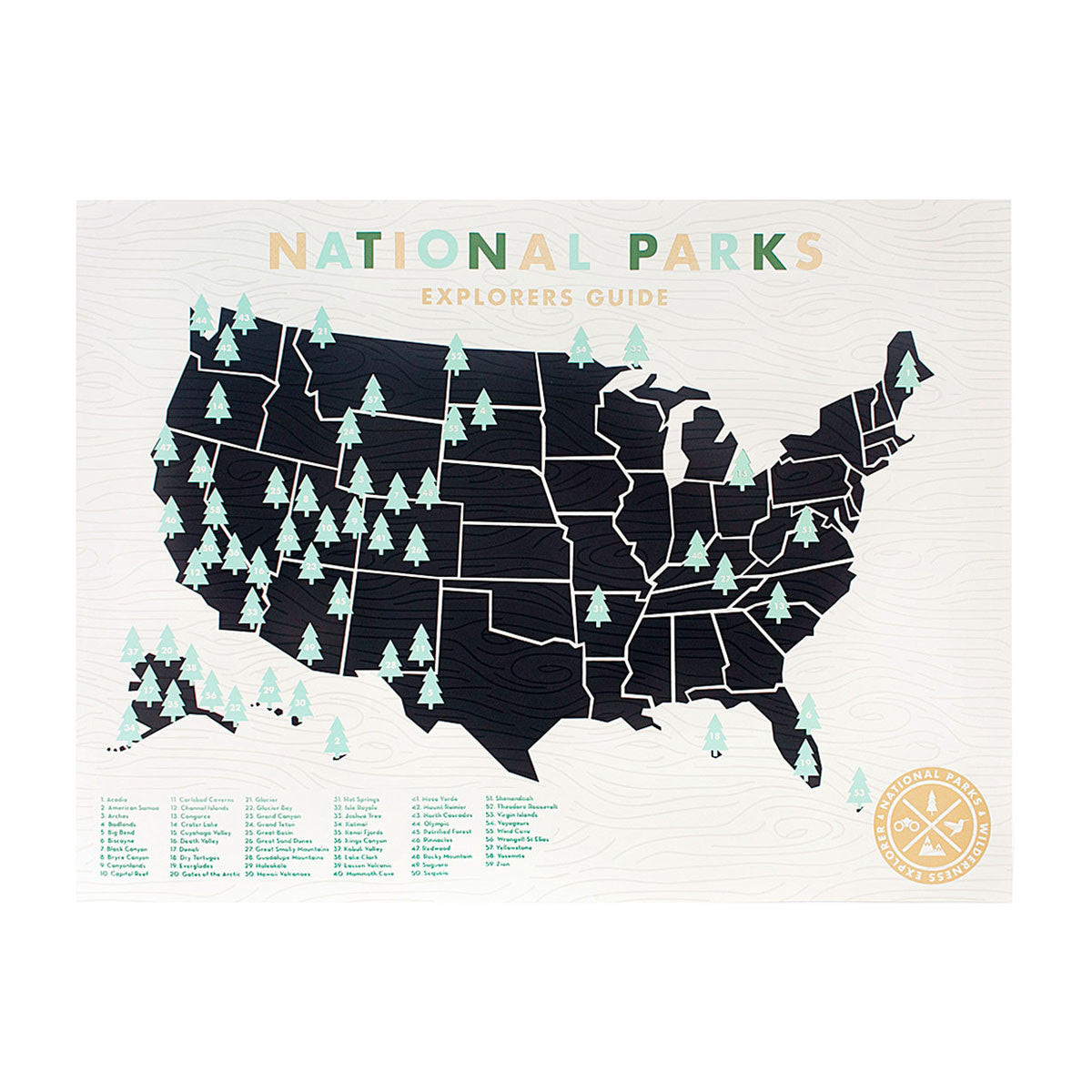 National Parks Explorer Map — Empire Supply